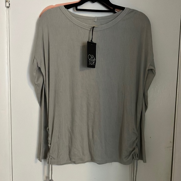 Chaser | Tops | Chaser Long Sleeve Tee M Nwt | Poshmark